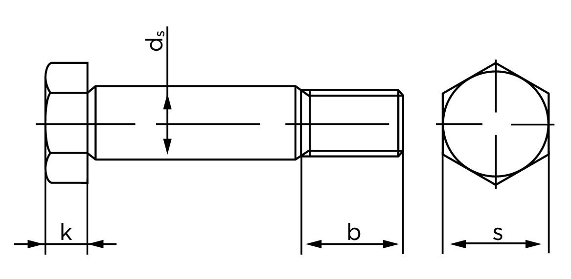 Pasbolt DIN 610 Tolerance k7 (Til Hultolerance H7) Ubehandlet Stål Kl ...
